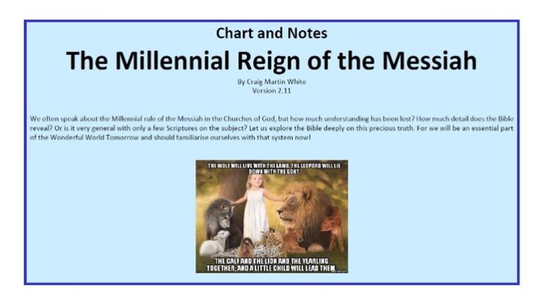 The Millennial Reign of the Messiah – The "New" Church of God Messenger